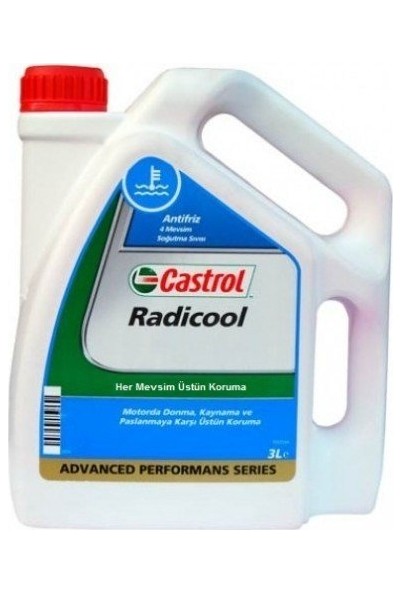 Castrol Radicool Antifiriz 3 Litre Mavi ( Üretim Yılı: 2021 ) Castrol Radicool Antifiriz 3 Litre Mavi ( Üretim Yılı: 2021 )