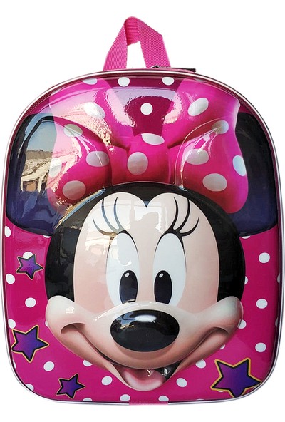 Redpoloshop Anaokulu Sırt Çantası 5D ABS Kabuk Yüzey Minnie Mouse