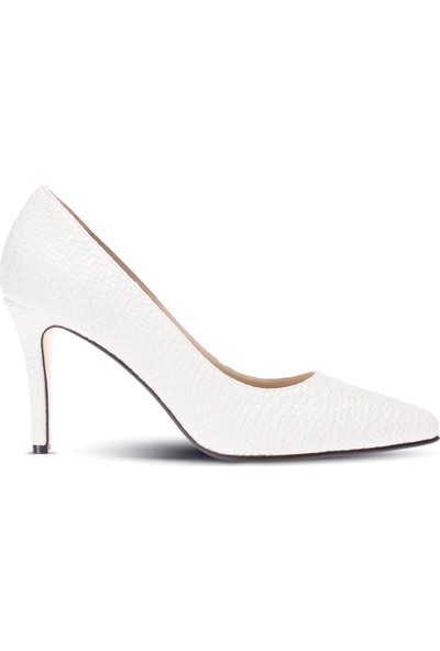 Deery Beyaz Kadın Stiletto