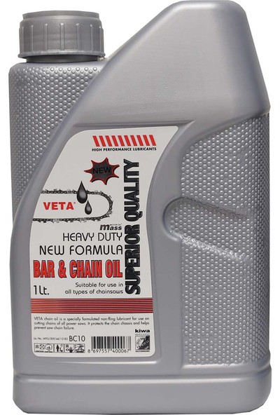 Veta BC10 Zincir ve Kılavuz Yağı 1 lt Veta BC10 Zincir ve Kılavuz Yağı 1 lt