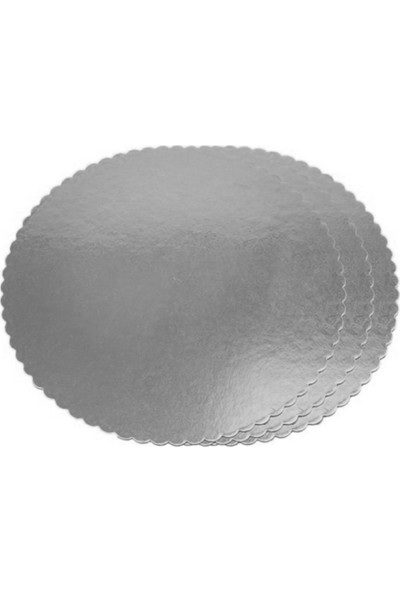Elitparti 32 cm Gümüş Yuvarlak Karton Pasta Altlığı Kalın Elitparti 32 cm Gümüş Yuvarlak Karton Pasta Altlığı Kalın