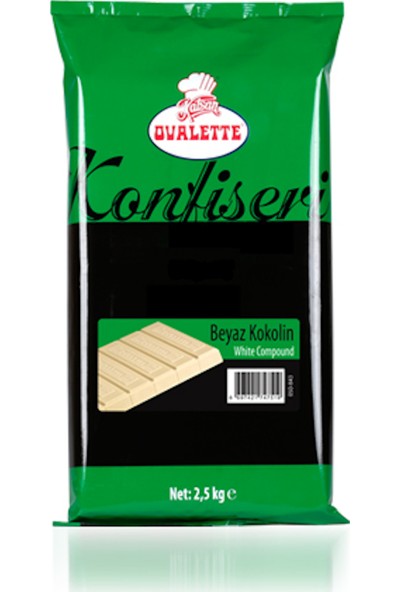 Ovalette Ovalette Beyaz Konfiseri Kokolin Çikolata (2.5 Kg) Ovalette Ovalette Beyaz Konfiseri Kokolin Çikolata (2.5 Kg)