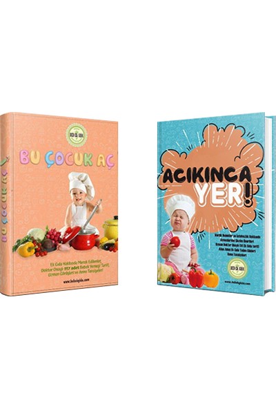 Bebekler İçin Yemek Tarif Kitap Seti (2 Kitap) - Hande Kaşkaş Bebekler İçin Yemek Tarif Kitap Seti (2 Kitap) - Hande Kaşkaş
