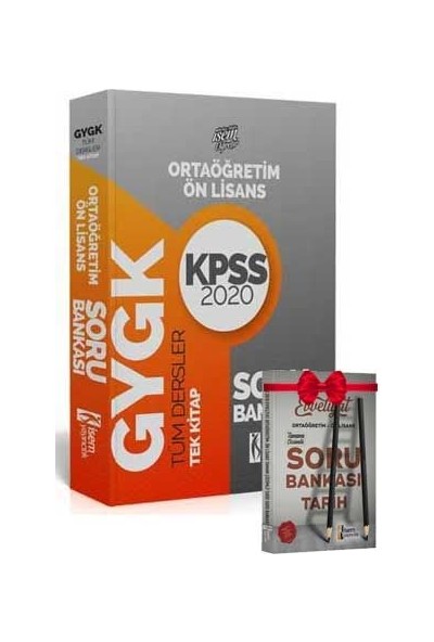 İsem Yayıncılık 2020 Evveliyat KPSS Orta Öğretim Ön Lisans Gygk Çözümlü Soru Bankası Tek Kitap İsem Yayıncılık 2020 Evveliyat KPSS Orta Öğretim Ön Lisans Gygk Çözümlü Soru Bankası Tek Kitap