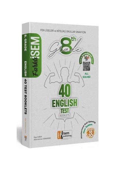 İsem Yayıncılık 2020 LGS Farklı İsem Yayıncılık 8. Sınıf Ingilizce 40'li Sarmal Deneme