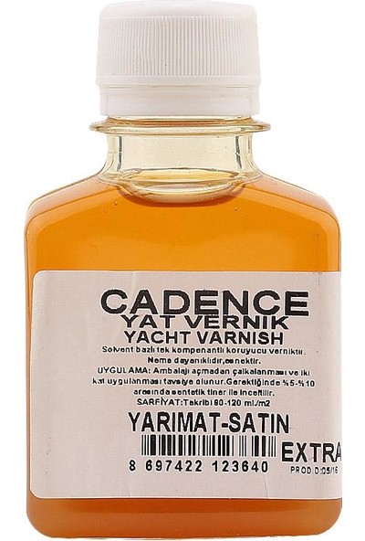 Cadence Yat Vernik Yarı Mat Satin 100 ml