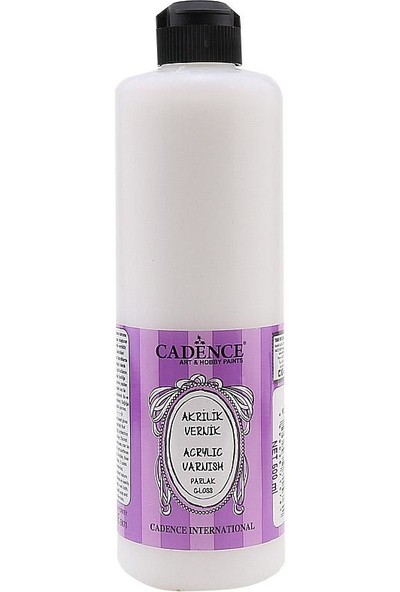 Cadence Su Bazlı Parlak Vernik 500 ml Cadence Su Bazlı Parlak Vernik 500 ml