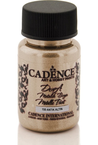 Cadence Antik Altın Dora Metalik Boya 150 - 50 ml Cadence Antik Altın Dora Metalik Boya 150 - 50 ml