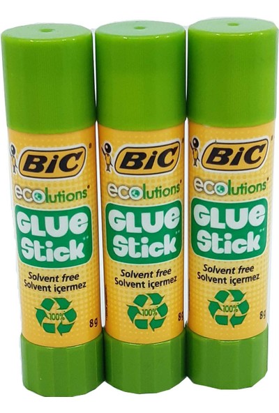 Bic 8 gr Stick Yapıştırıcı 3'lü Set