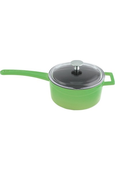 Lava Döküm Süt/sos Tenceresi Çap(Ø) 16 cm Yeşil Cam Kapak