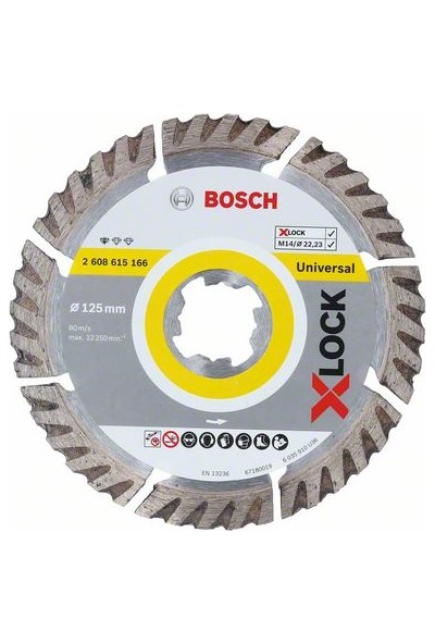 Bosch X-Lock Üniversal Elmas Soketli Tuğla ve Beton Testeresi 125 mm Bosch X-Lock Üniversal Elmas Soketli Tuğla ve Beton Testeresi 125 mm