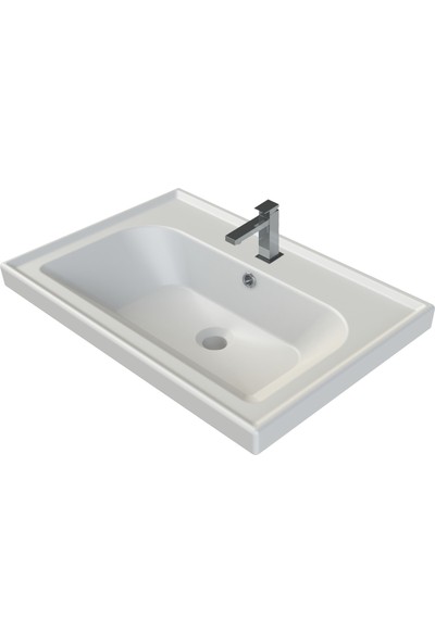 Turkuaz Seramik Frame Etajerli Lavabo 70X45 cm Turkuaz Seramik Frame Etajerli Lavabo 70X45 cm