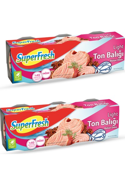 Superfresh Ton Light Eko 80 gr x 3 2 Adet Superfresh Ton Light Eko 80 gr x 3 2 Adet