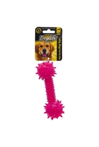Doglife Köpekler İçin Zilli Kauçuk Dumbell 14 cm Doglife Köpekler İçin Zilli Kauçuk Dumbell 14 cm