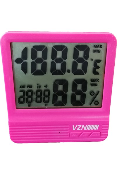 Vzn Htx-1 Dijital Termometre, Saat ve Nem Ölçer