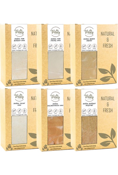 Vitaly Gurme Doğal Bebek Besin 6'lı Ek Gıda Seti