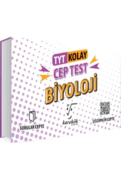 Karekök Yayınları TYT Cep Test Biyoloji Kolay Karekök Yayınları TYT Cep Test Biyoloji Kolay