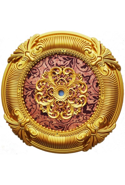 can Oval Bordo Altın Saray Tavan 67 cm can Oval Bordo Altın Saray Tavan 67 cm