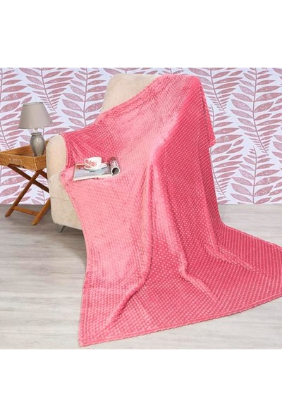 Merinos Pearl Tomurcuk Battaniye Gül Kurusu Tek Kişilik