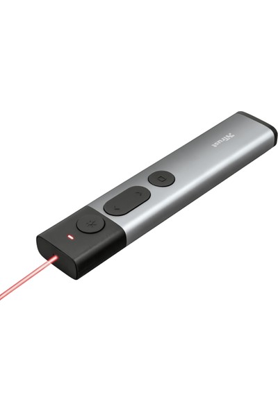 Trust 23333 KAZUN Aluminyum Sunum Kumandası 30m Kırmızı Lazer 4 Fonksiyonlu Presenter