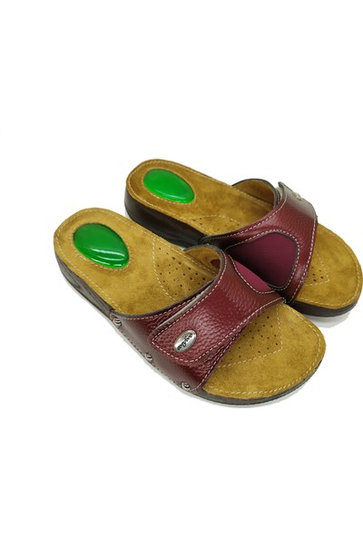 Hipokrat Hakiki Deri Topuk Jelli Kemik Çıkıntısı Takviyeli Kadın Terlik Hipokrat Hakiki Deri Topuk Jelli Kemik Çıkıntısı Takviyeli Kadın Terlik