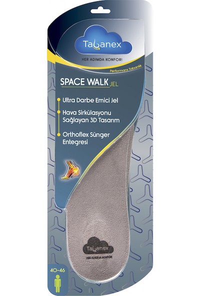 Tabanex Space Walk Jel Tabanlık - Erkek