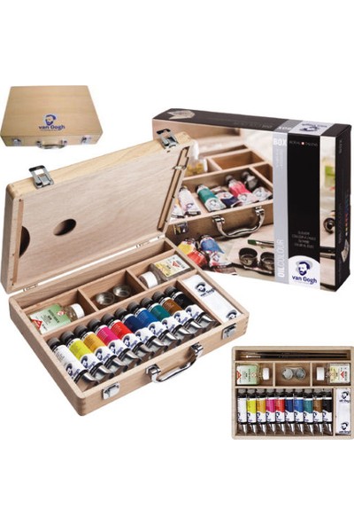 Van Gogh Basic Box Ahşap Çantalı Yağlı Boya Seti Van Gogh Basic Box Ahşap Çantalı Yağlı Boya Seti