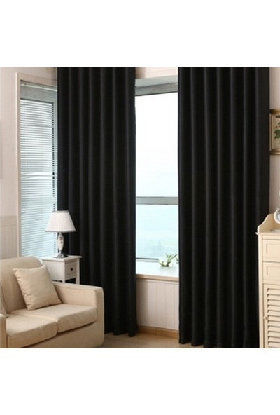 Brillant Siyah Renk Blackout Fon Perde