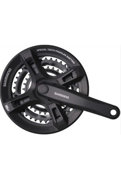 Shimano FC-TY501 6/7/8 Vites 42/34/24T 170mm Zincir Korumalı Siyah Aynakol Shimano FC-TY501 6/7/8 Vites 42/34/24T 170mm Zincir Korumalı Siyah Aynakol