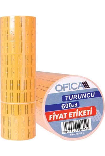 Ofica Fb-30 Turuncu Etiket 600lü Rulo - 10'lu Paket Ofica Fb-30 Turuncu Etiket 600lü Rulo - 10'lu Paket