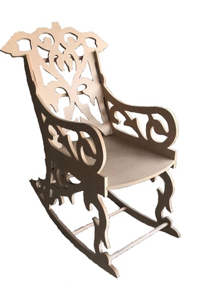 Hobi Ahşap Sallanan Sandalye 200 kg Taşıma Kapasitesi