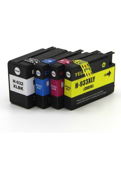 Hp Officejet 7612 Uyumu Kartuş Seti - Renkli