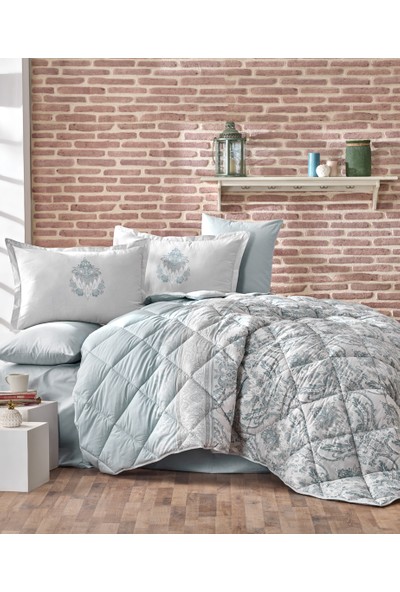 Clasy Çift Kişilik Ranforce Uyku Seti Turka Turkuaz