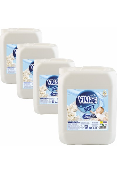 Viking Yumuşatıcı Sensitive 5 kg x 4 Viking Yumuşatıcı Sensitive 5 kg x 4