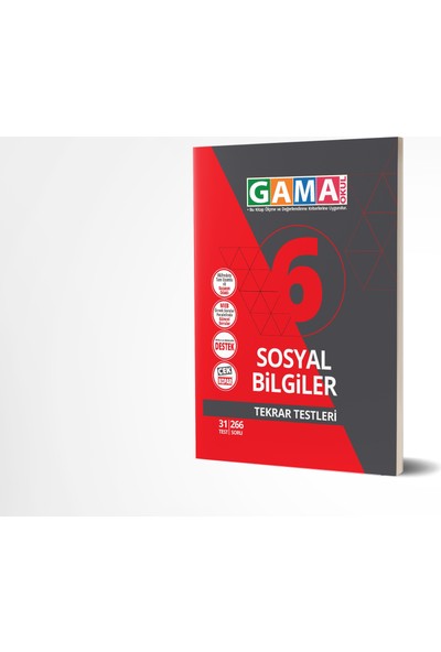Gama Yayınları 6.Sınıf Sosyal Bilgiler Tekrar Testleri 2020 Gama Yayınları 6.Sınıf Sosyal Bilgiler Tekrar Testleri 2020