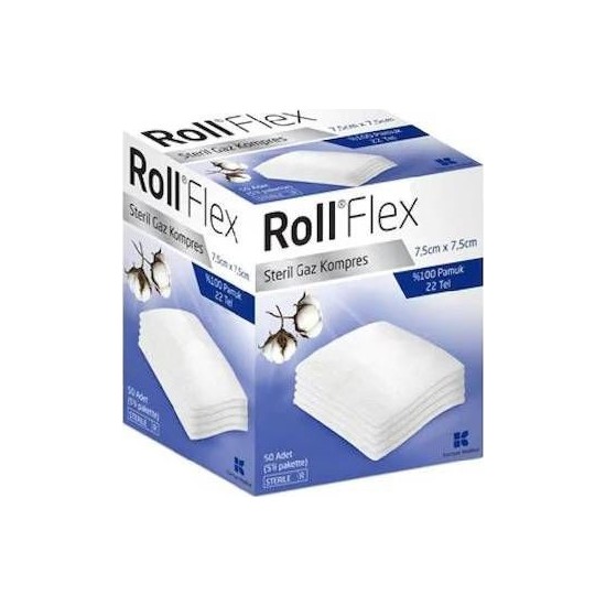 Roll Flex 7.5cmX7.5cm Steril Gaz Kompres 50 Adet Fiyatı