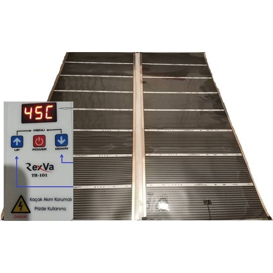 Rexva Dijital Termostatlı 160 x 275 6m2 Halı Altı Isıtıcı Fiyatı