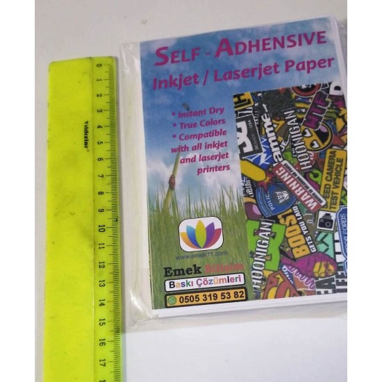 Emeks 100 Adet A6 - 10X15CM. Mat Yüzeyli Sticker Güçlü Fiyatı