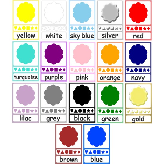 Okul Öncesi Ingilizce Renkler Kartları (10X15 cm Her Biri) Fiyatı