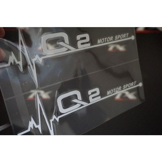 DK Tuning Audi Q2 Motor Sport Kelebek Cam Sticker 2 Li Set Fiyatı