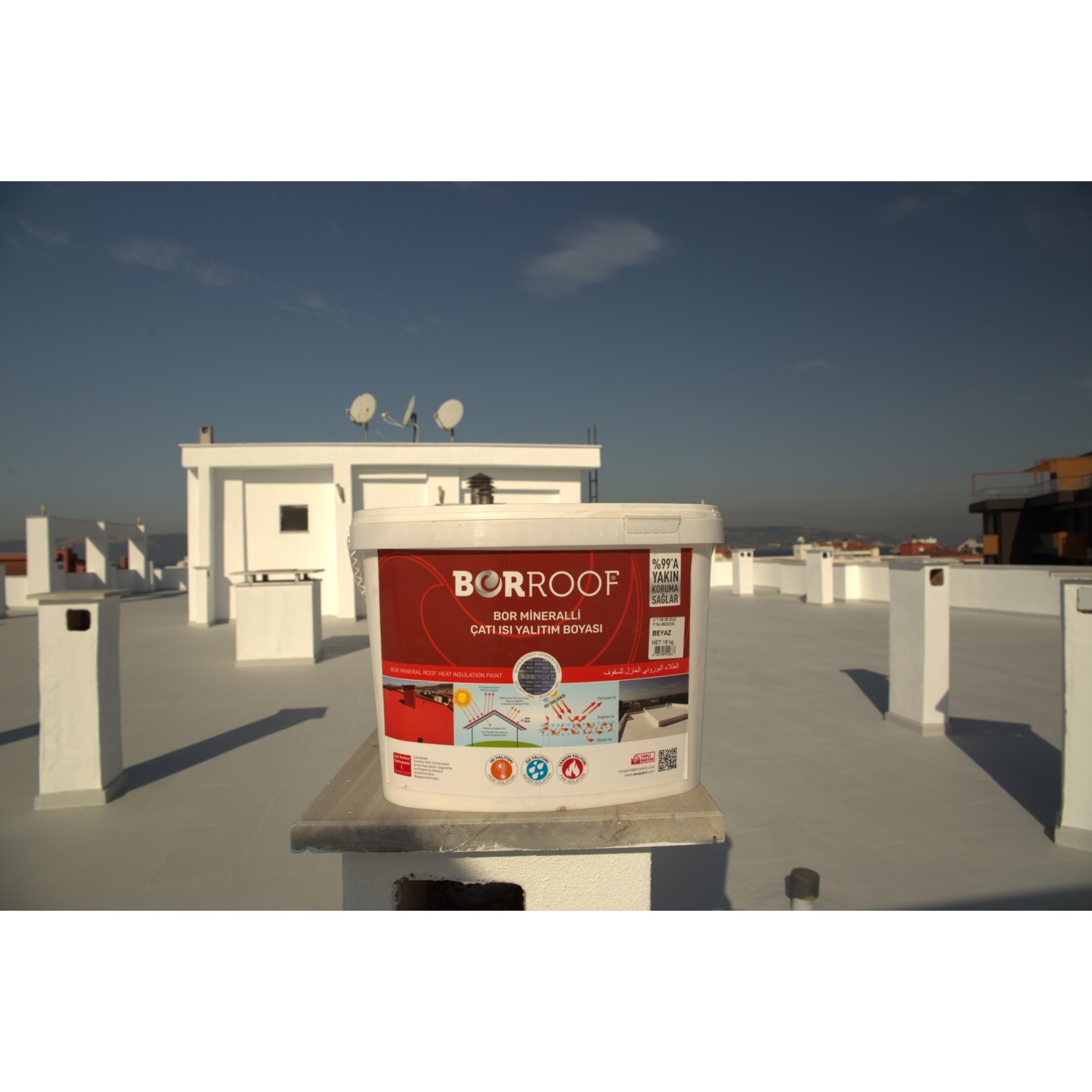 Borpaint BORROOF Çatı Isı Yalıtım Boyası 10KG Fiyatı