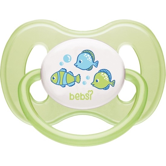 Bebsi Emzik Ortodontik Damaklı Kelebek No:1 Mavi-Yeşil (2 Li Fiyatı