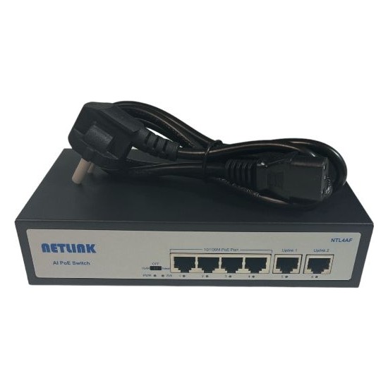 Netlink NTL4AF 4 Port 10/100 Poe + 2X10/100 Uplink Port 65W Fiyatı