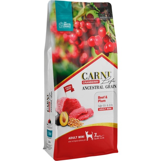 Carni Life Carni Dog Adult Mini Sıgır/erikli Köpek Maması 7 Fiyatı