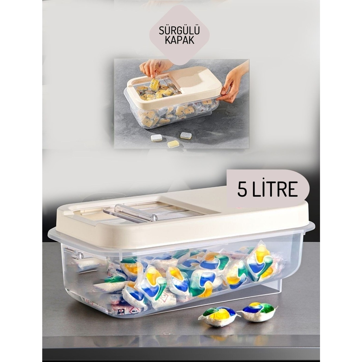 Transformacion Reagan Tablet ve Deterjan Saklama Kutusu 5 Lt Fiyatı