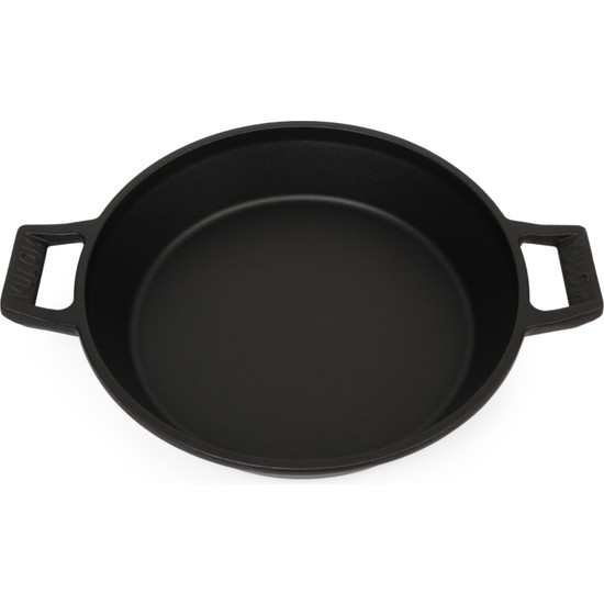 VULOM LOTUS Demir Döküm Tava 26 cm Çift Kulp Siyah Fiyatı