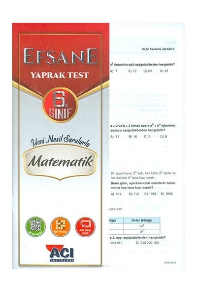 Açı 6. Sınıf Matematik Çek Kopart Yaprak Test Açı 6. Sınıf Matematik Çek Kopart Yaprak Test