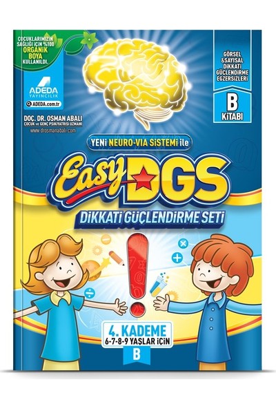 Easy Dikkati Güçlendirme Seti 6-9 Yaş B Kitapçığı - Osman Abalı Easy Dikkati Güçlendirme Seti 6-9 Yaş B Kitapçığı - Osman Abalı