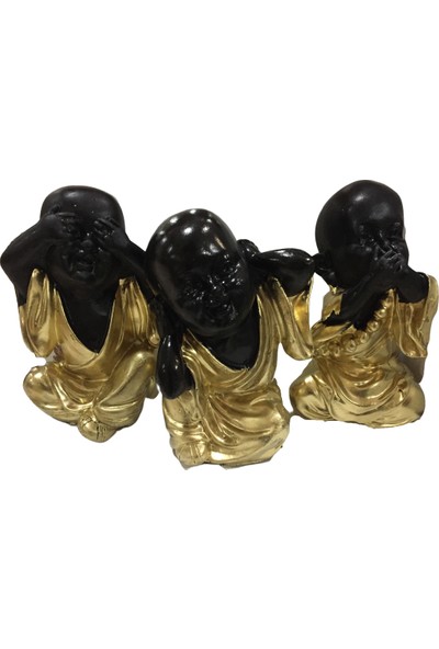 Dubai Üçlü Gold Görmedim Duymadım Bilmiyorum Biblo Dubai Üçlü Gold Görmedim Duymadım Bilmiyorum Biblo