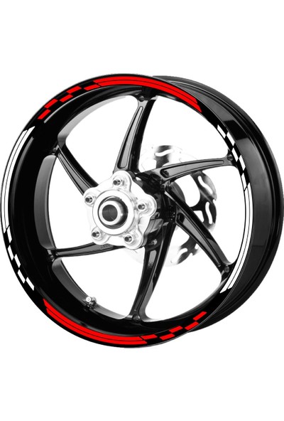 Çınar Extreme Yarış Bayraklı Reflektif Kırmızı Beyaz Jant Şeridi Sticker Çınar Extreme Yarış Bayraklı Reflektif Kırmızı Beyaz Jant Şeridi Sticker